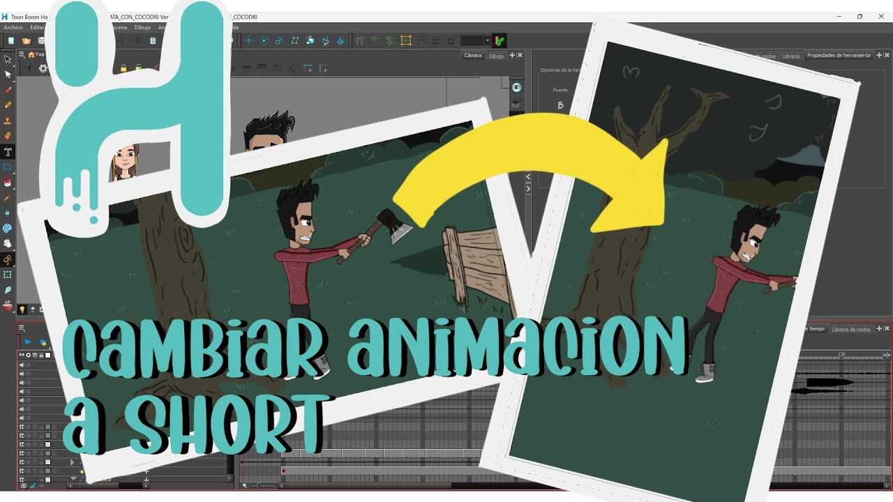 TUTORIAL | Toon Boom Harmony | Cambiar de formato largo a Short - YouTube