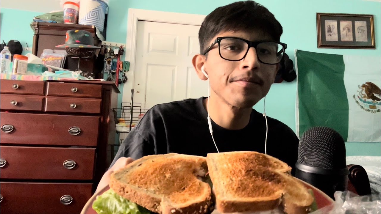 ASMR SANDWICH MUKBANG - YouTube