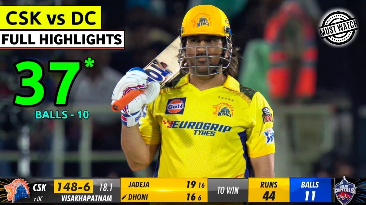CSK VS DC Highlights 2024 | CSK VS DC ipl 2024 highlights | Chennai ...