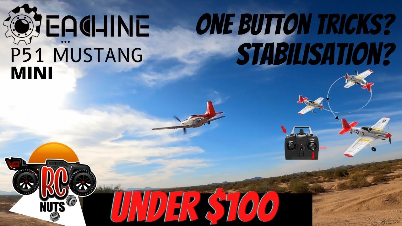 Eachine P51 Mini Mustang [ Best Beginner RC Plane 2021 ] Auto flips ...