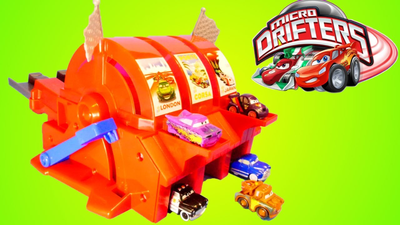Micro Drifters Multi Car Launcher Cars 2 World Grand Prix Disney Planes ...