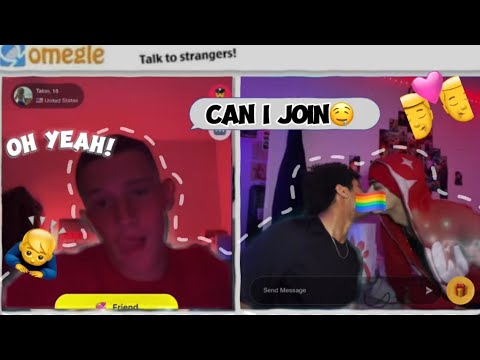 STRAIGHT HOMIES KISSING ON OMEGLE! (HE WANTED TO JOIN🤤)PART 1