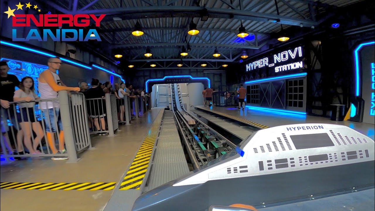 HYPERION Mega Coaster, Wing Seat Front Row POV, Energylandia - YouTube