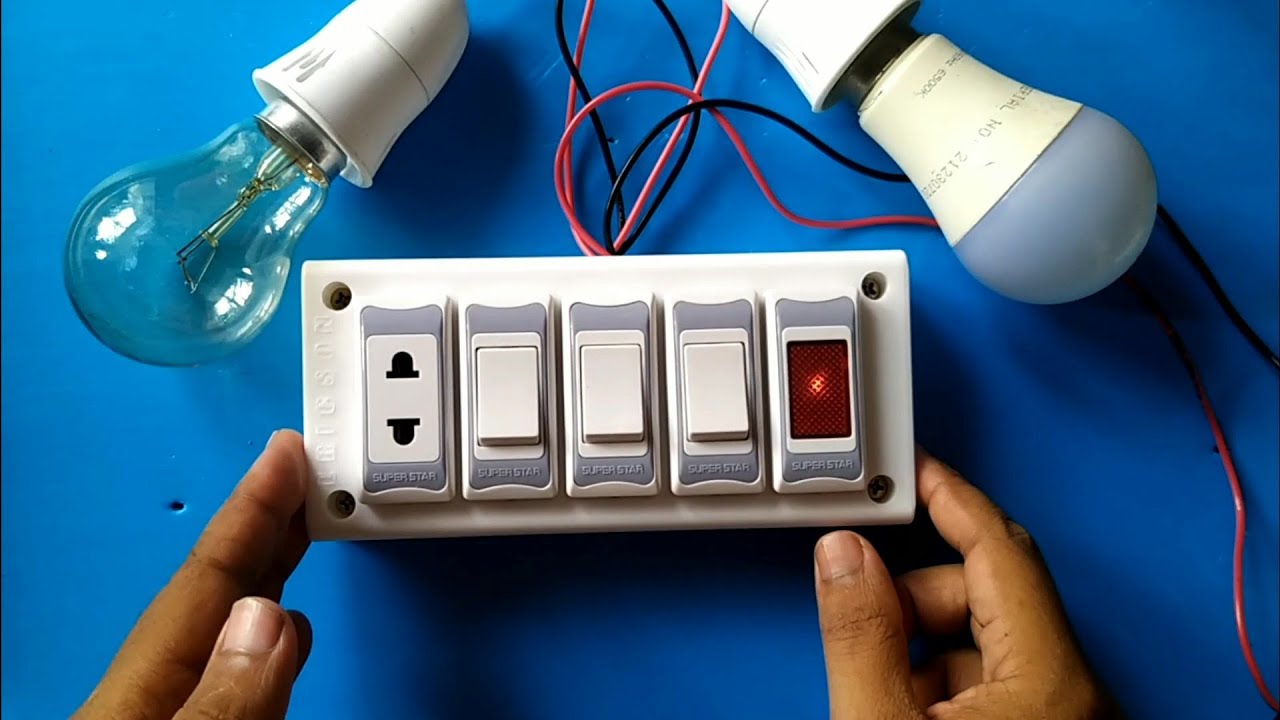 How to give connection of electric board | How to makes Switch board ...