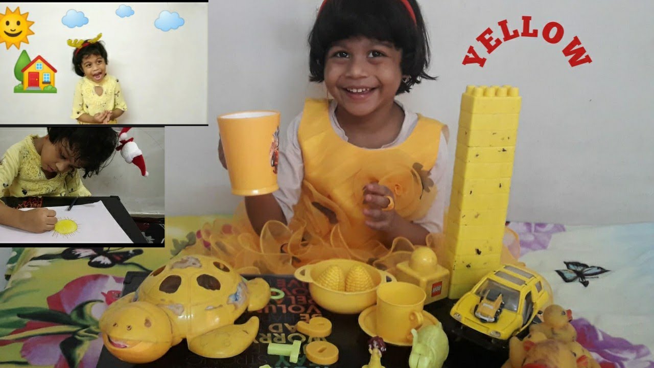 Yellow Color song / Yellow day celebration / Yellow school activity ...