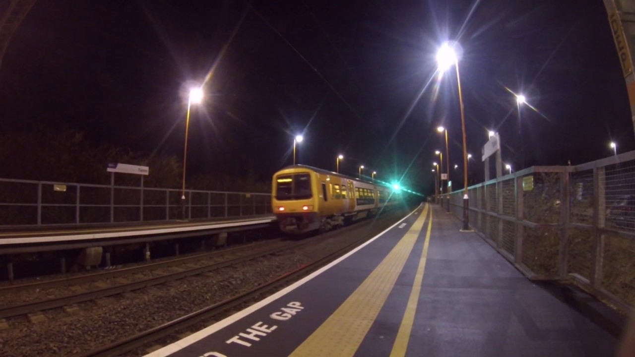 Train passing at Tipton Railway Station - YouTube