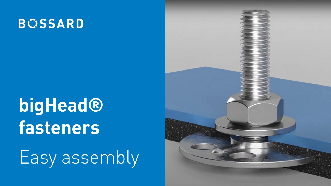 bigHead® fasteners: Assembly without holes, drilling or punching - YouTube
