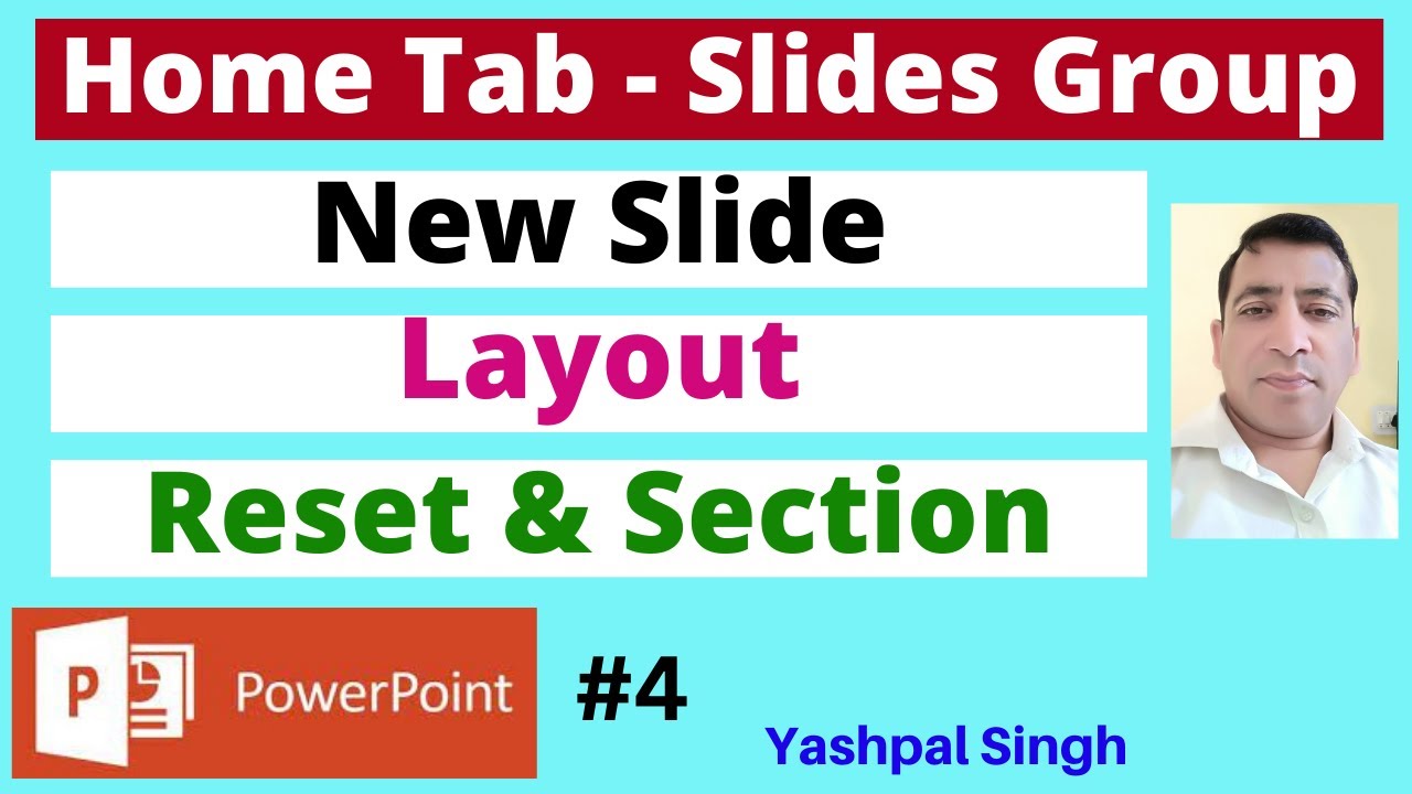 Slides Group in Home Tab | MS PowerPoint 2019 | - YouTube