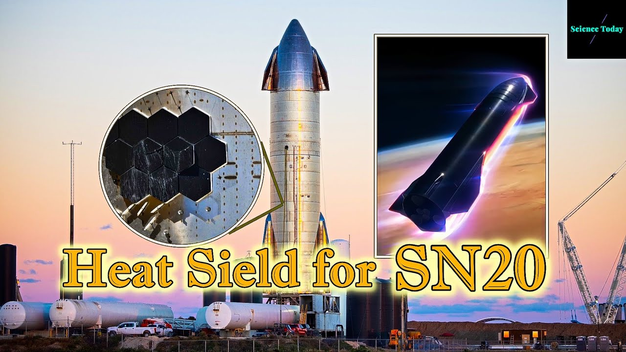 Starship SN20 to be covered with heatshield for its orbital launch ...