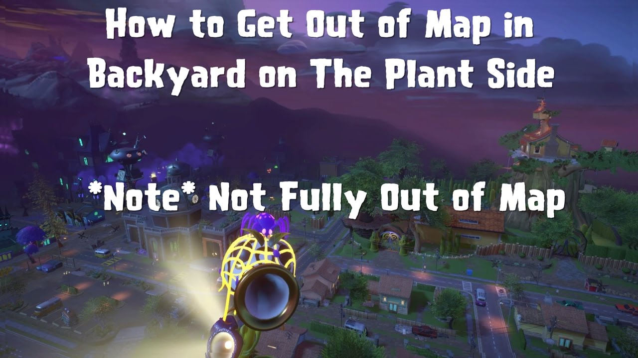 Plants vs Zombies GW2 How to Get Out of Map in Backyard on The Plant ...
