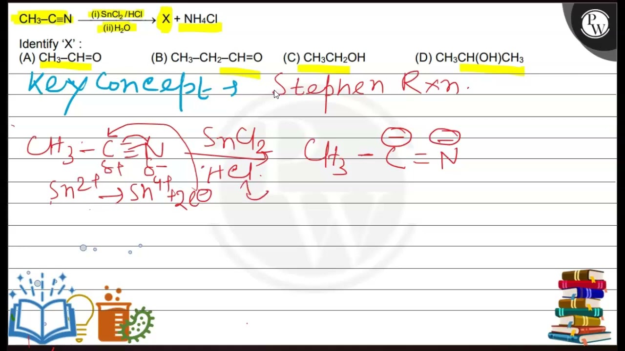 mathrm{CH}_{3}-\mathrm{C} \equiv \mathrm{N} \underset{\text { (... - YouTube