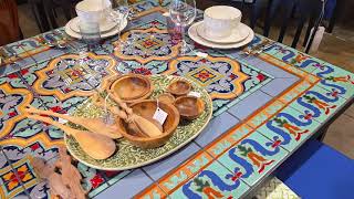 Malibu Tile Outdoor Patio Table