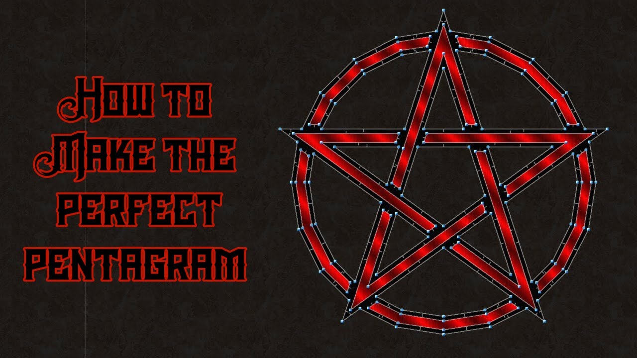 Ellipse, stairbuilder and curve Tool: How to make the perfect pentagram ...