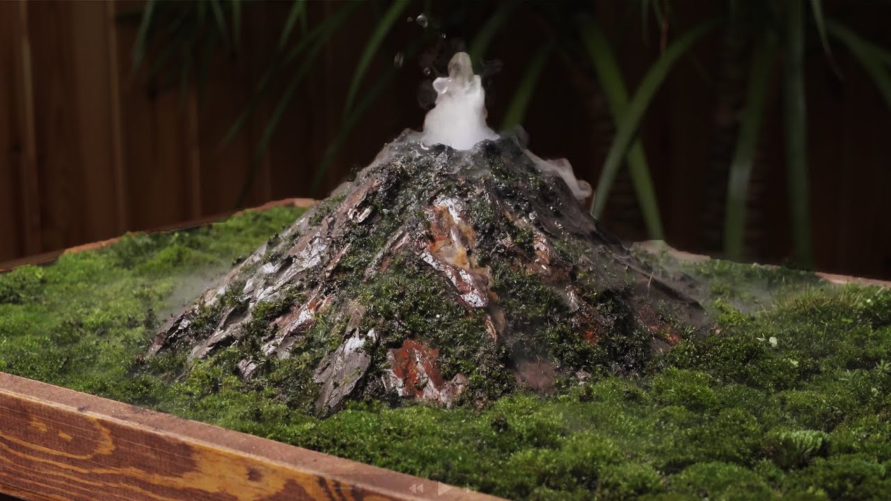 Making a mini Erupting Volcano - YouTube