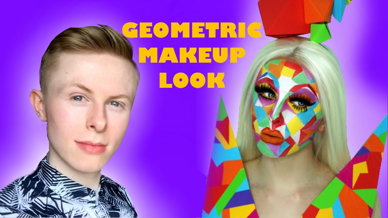 GEOMETRIC POP ART MAKEUP TUTORIAL - YouTube