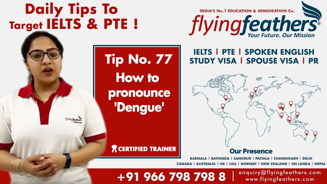 Tip #77 | How to pronounce 'Dengue' | By Certified IELTS Trainer ...