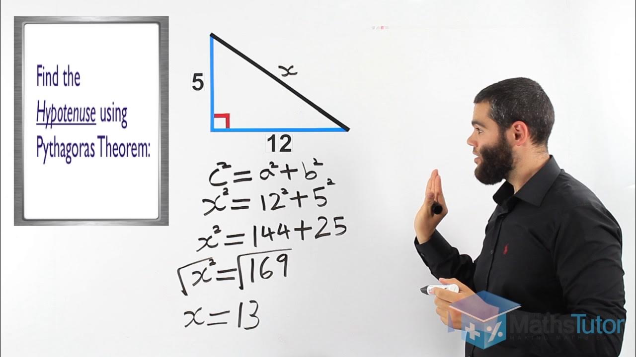 70 Pythagoras Theorem Finding the Hypotenuse - YouTube