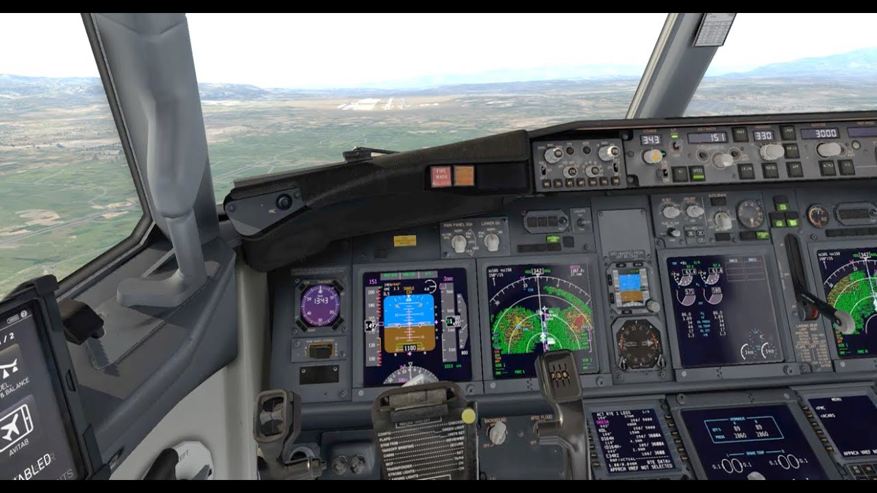 B737-800 IZMIR - LTBJ ILS APPROACH AND COCKPIT LANDING - XP11 - YouTube