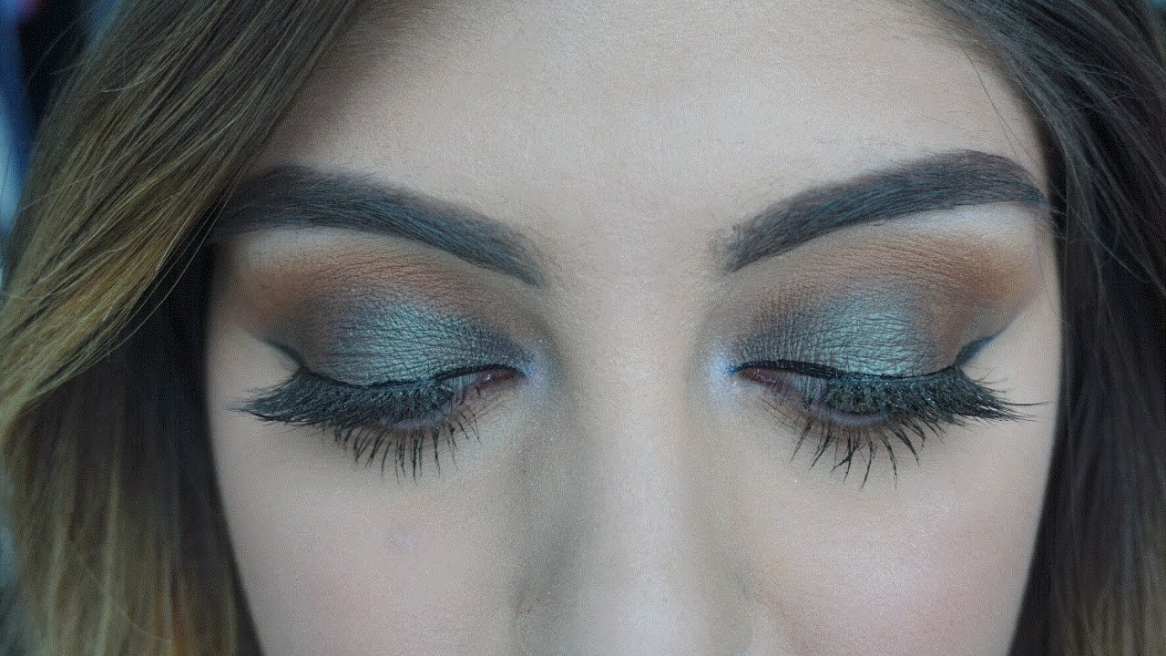 Blue Brown Smokey Eye Tutorial Youtube