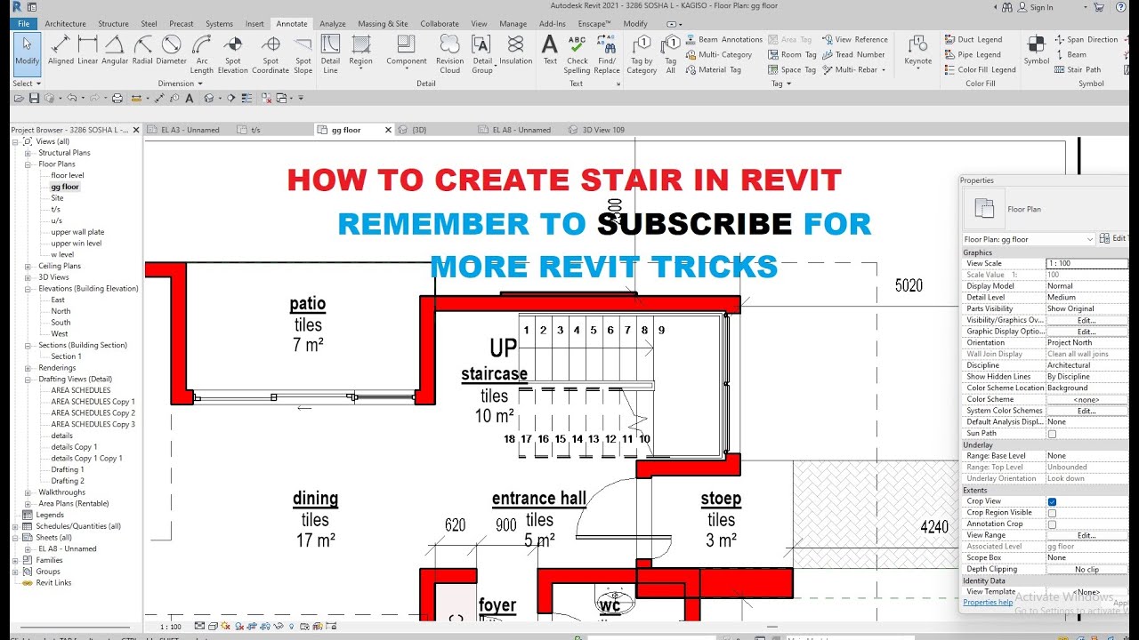 HOW TO CREATE STAIRS IN REVIT - YouTube