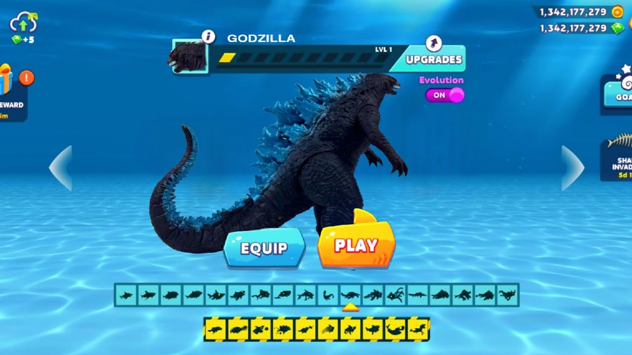 NEW GODZILLA SHARK COMING SOON UPDATE - ALL SHARKS UNLOCKED & NEW ...