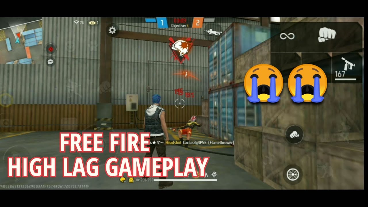 FREE FIRE HIGH LAG GAMEPLAY😭😭 | | STAR ALONE | | #ff #lonewolf - YouTube