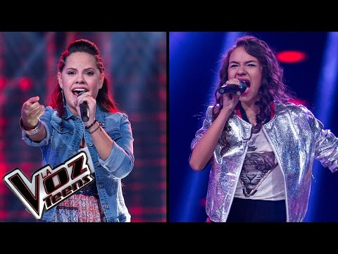Estefany canta ‘Yo viviré’ y Andra canta ‘Si tú eres mi hombre’ | Súper Batallas| La Voz Teens