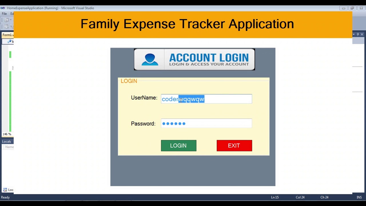 Expense Application Vbnet Coderbaba Youtube
