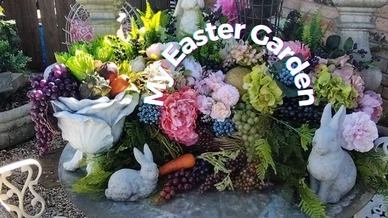 watch this amazing before and after of my Easter Garden - YouTube