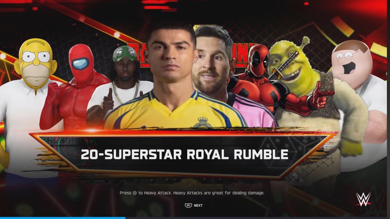 WWE 2K25 Meme Royal Rumble Match - YouTube