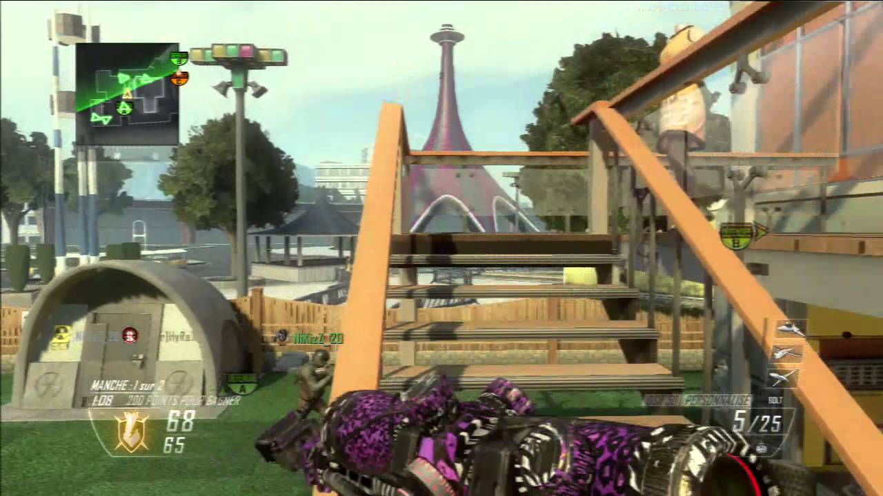 trickshot a cross the map bo2 - YouTube