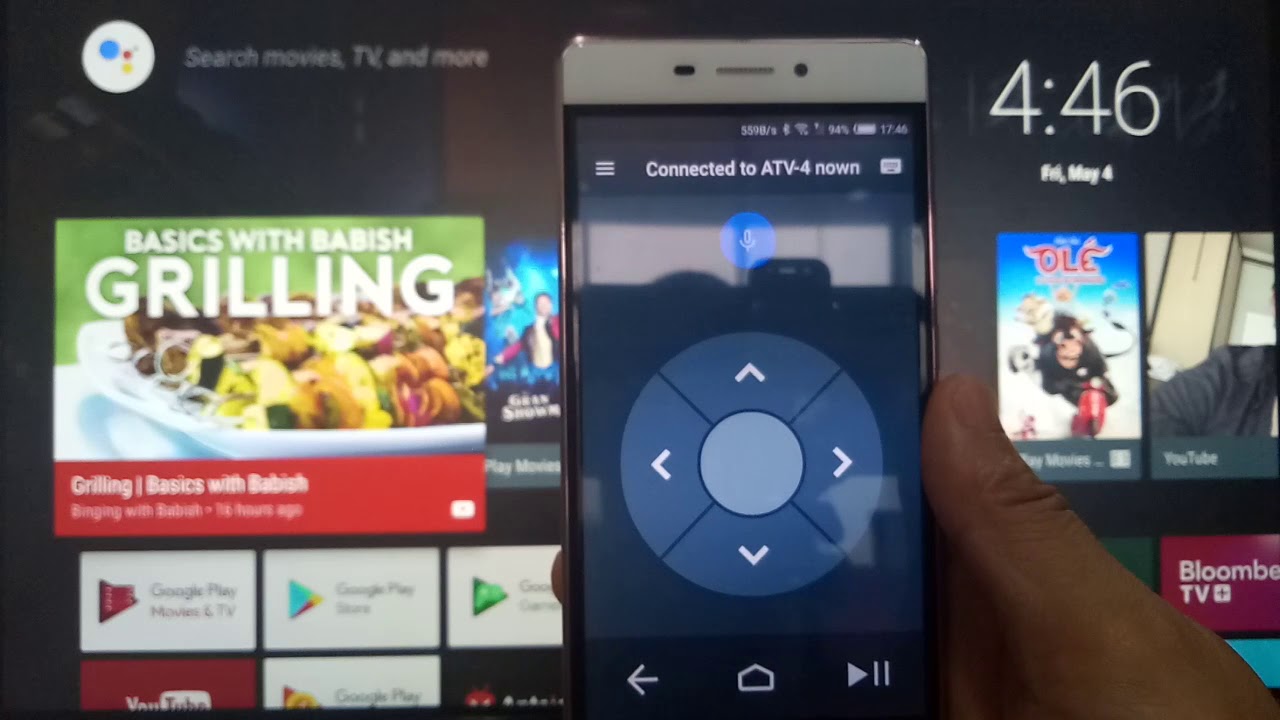 How to initialize the Android7.1.2 TV OS by smart phone - YouTube