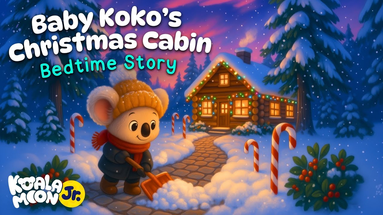 Baby Koko's Christmas Cabin 🎄 The COZIEST Bedtime Story with Baby Sleep ...