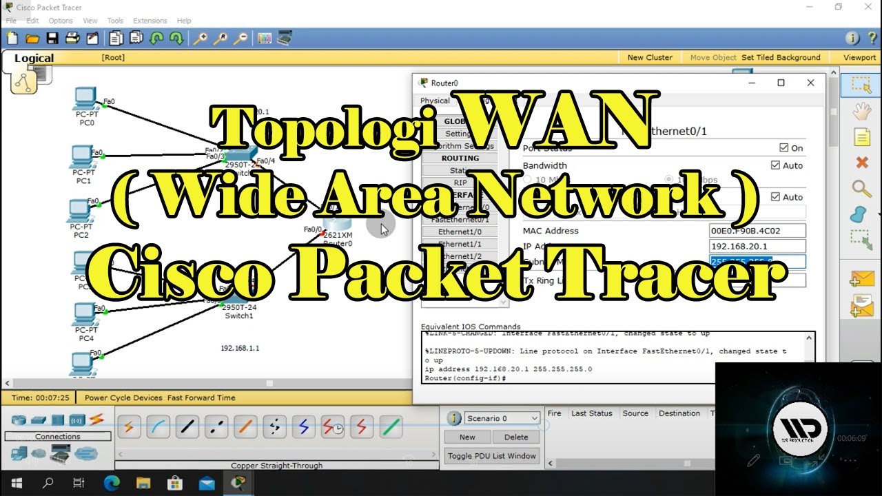 Desain Topologi Jaringan WAN (Wide Area Network) dengan Cisco Packet ...