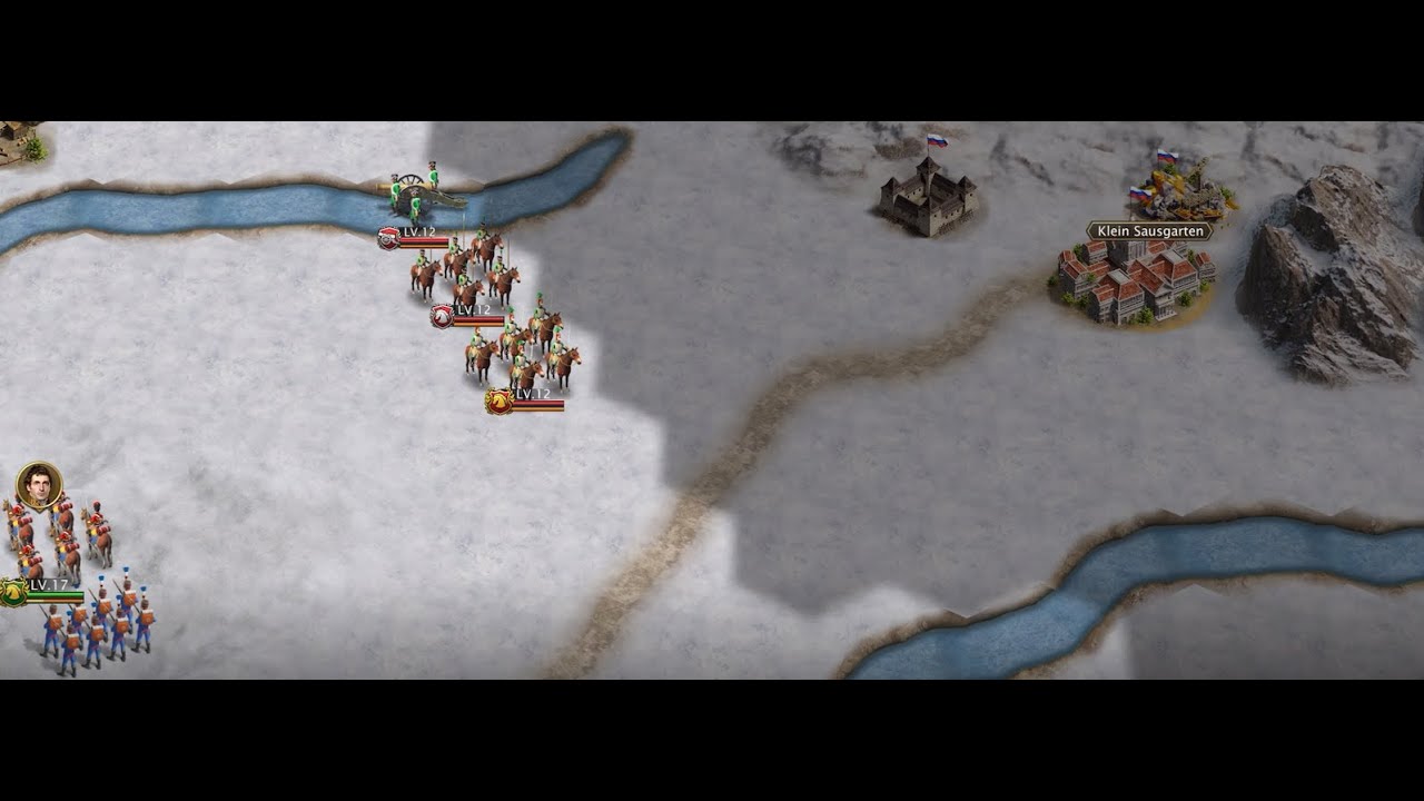 Grand War: Army Strategy Games 4-4 Battle of Eylau 3 star - YouTube