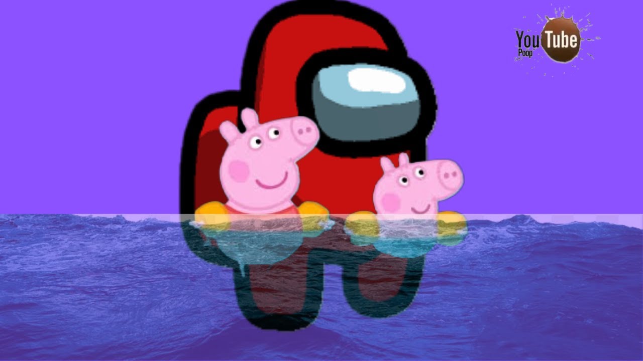Peppa pig is being SUS while swimming - YouTube