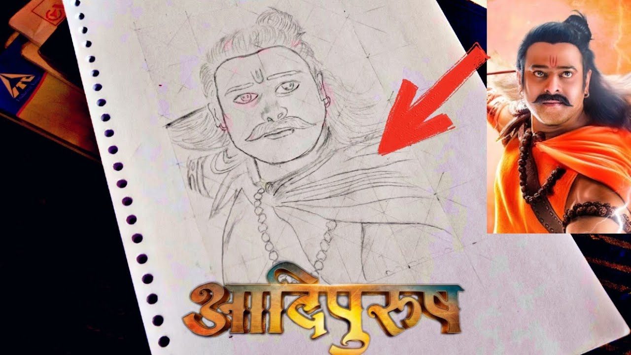 Adipurush (sketch outline) Hindi | Prabhas | Saif Ali Khan | Kriti ...
