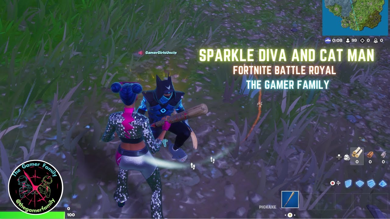 *Sparkle diva* and *Cat man* FORTNITE battle royal - YouTube