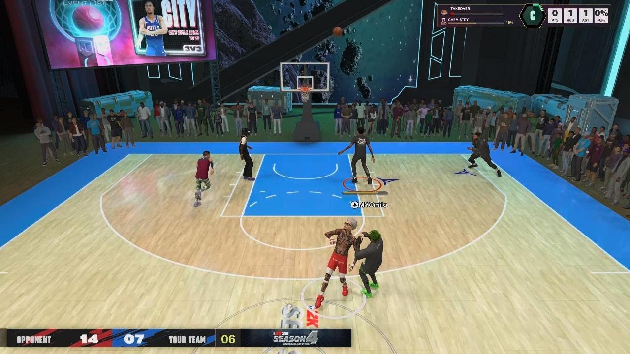 NEW META 7'3 CENTER BUILD GAMEPLAY NBA 2K25 - YouTube