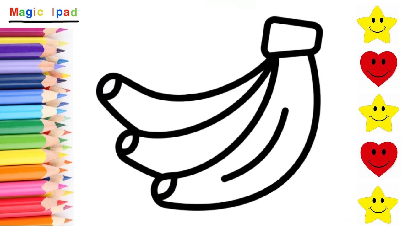 Dibujo De Banano Para Niños