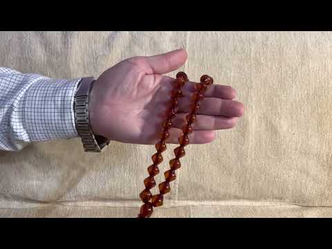 Sıkma Kehribar - Şalgami Kesim - Dik Damar - Rengini Almış 10 Yıllık