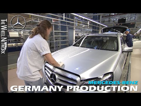 Mercedes-Benz E-Class Production in Germany (W212 Facelift Historic Footage)