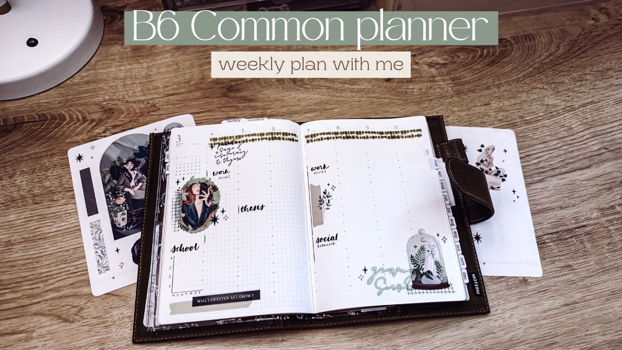 Plan with me | B6 Common planner - YouTube