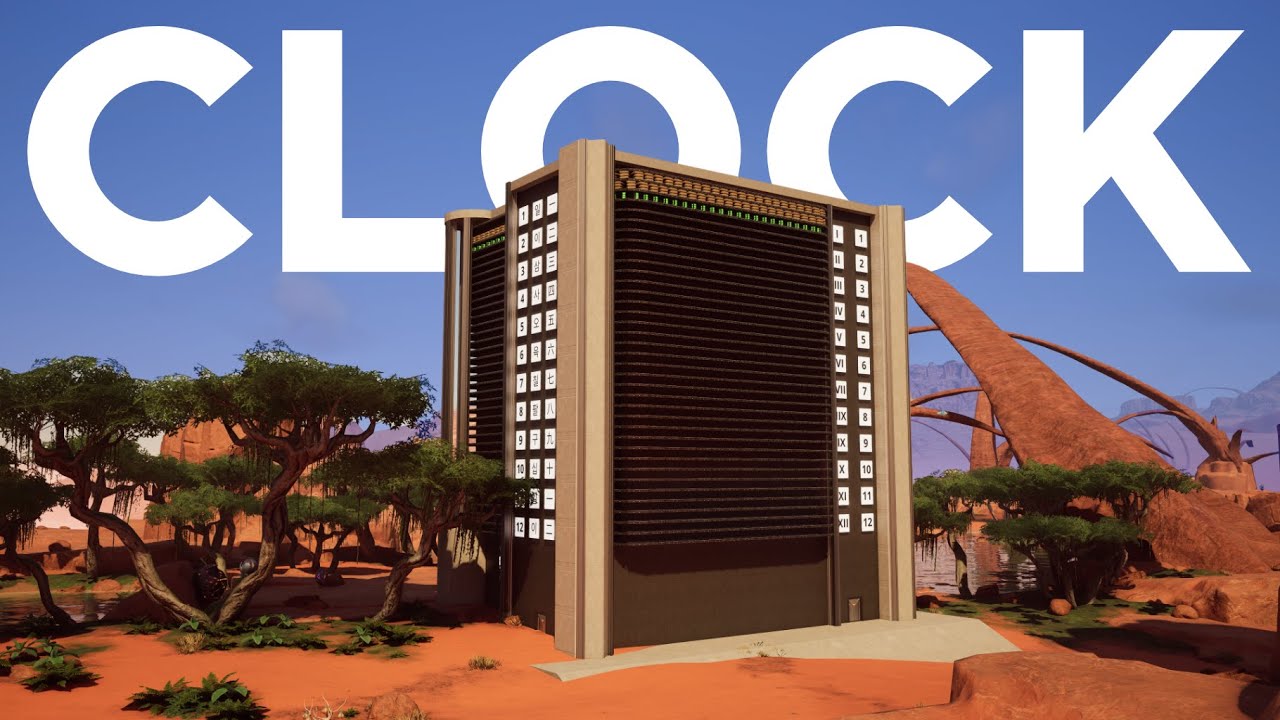 I Made World 1st CLOCK in Satisfactory 1.0! - YouTube