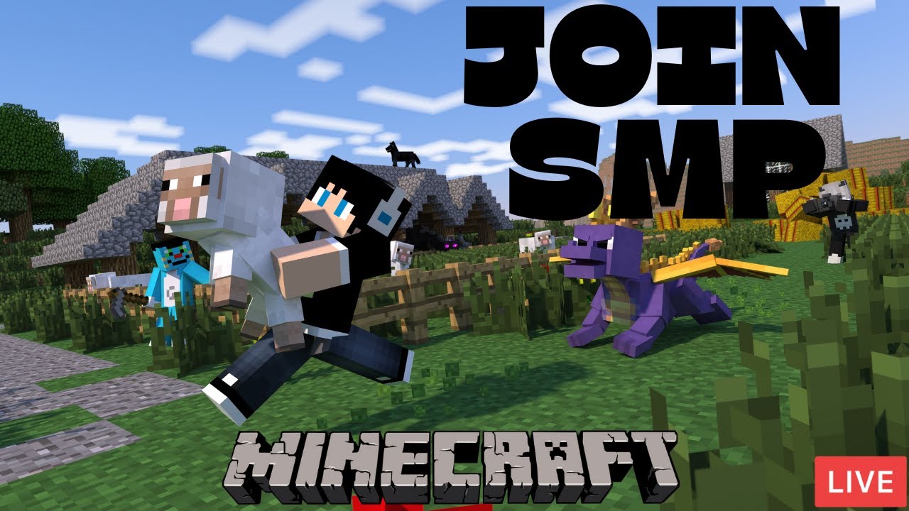 Minecraft Live With Oggy And Draven | JOIN SMP Java + MCPE / Bedrock ...