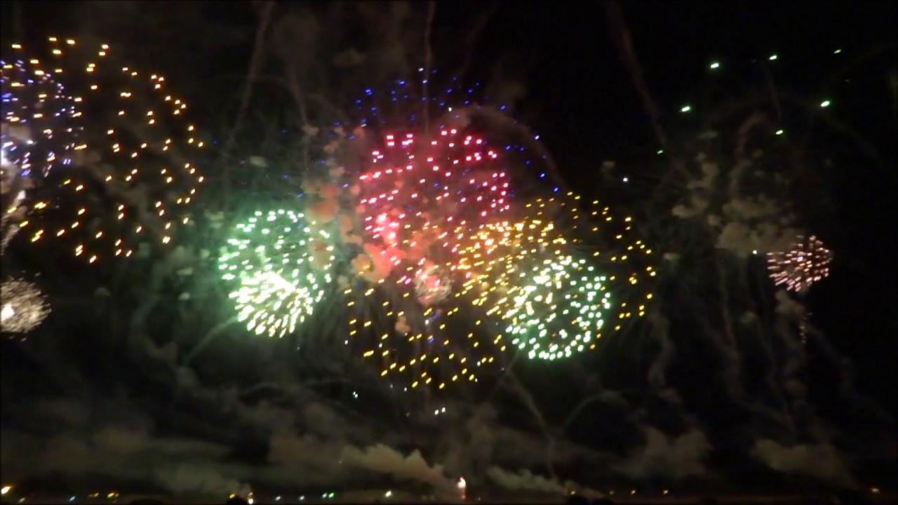 Night Air Show Fireworks Highlights & WALL OF FIRE #OSH17 - Oshkosh ...