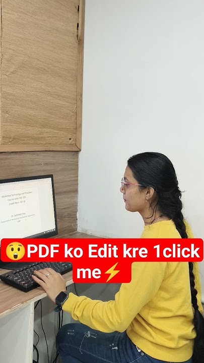 PDF Edit kre 1click me #computer #excel #viral #msword #reels#shortvideo #ytshorts #pdf# ...