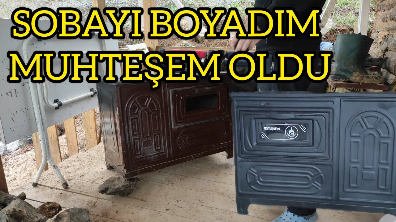 ESKİ SOBAMI SIFIR SOBA YAPTIM SONUÇ MUHTESEM - YouTube