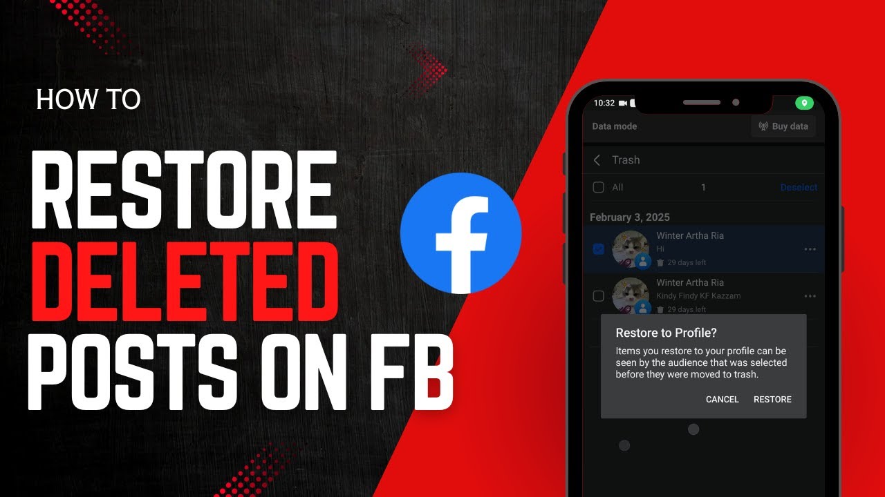 How to Recover Deleted Posts on Facebook - YouTube