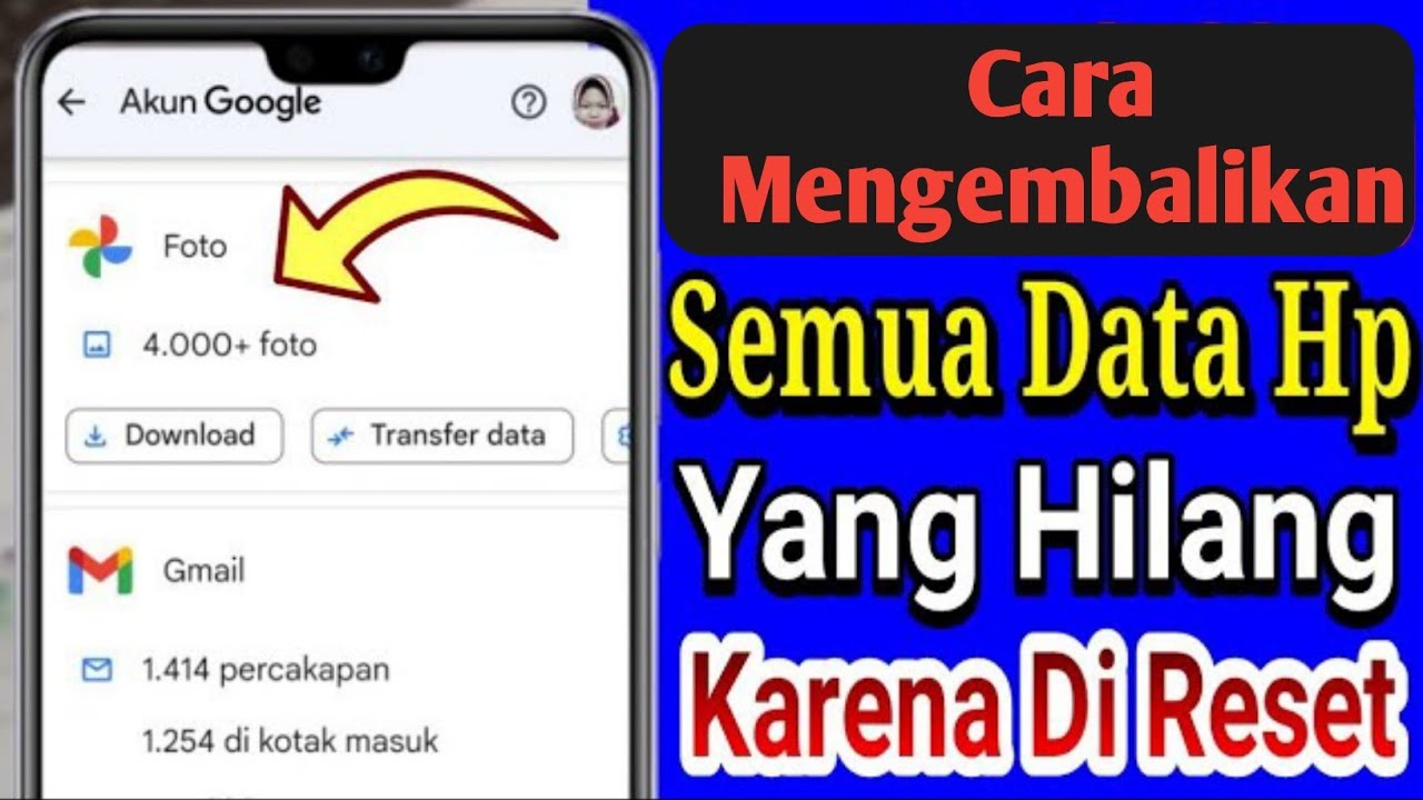 Cara mengembalikan data hp yang sudah di reset - YouTube